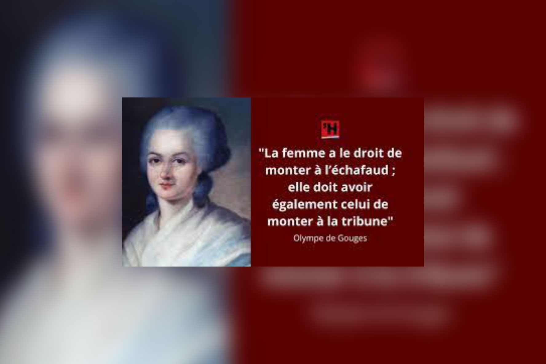 Olympe de Gouges, incarnation du féminisme