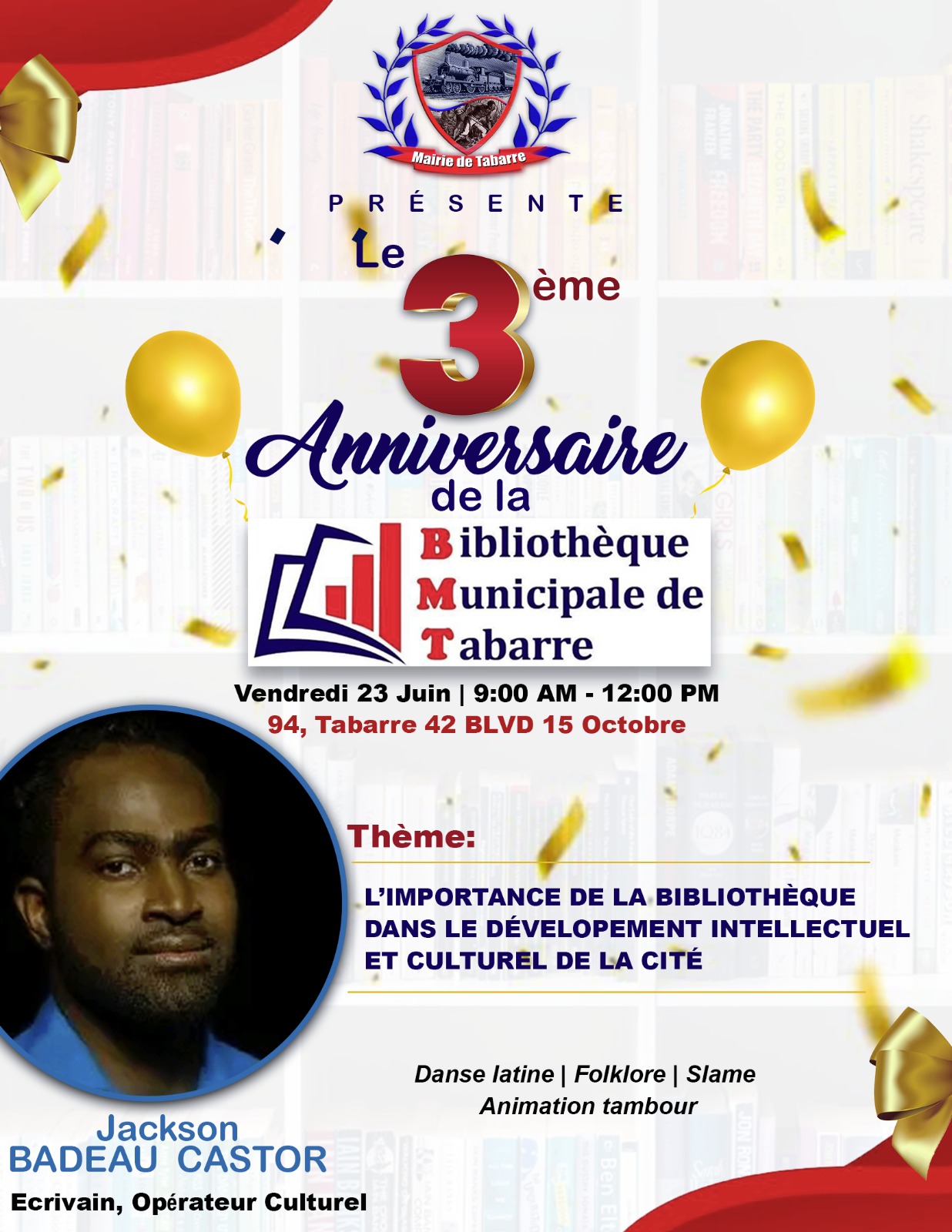 La bibliothèque municipale de Tabarre célèbre son troisième anniversaire