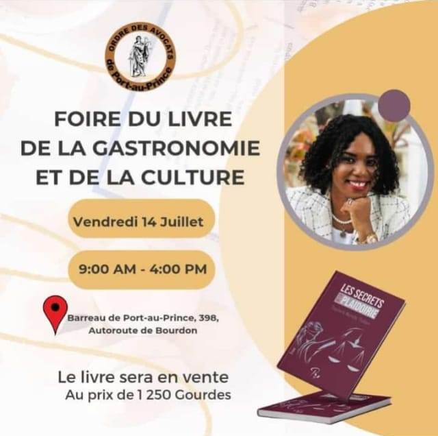 Le barreau de Port- au- Prince met le cap sur la foire du livre, de la gastronomie et de la culture