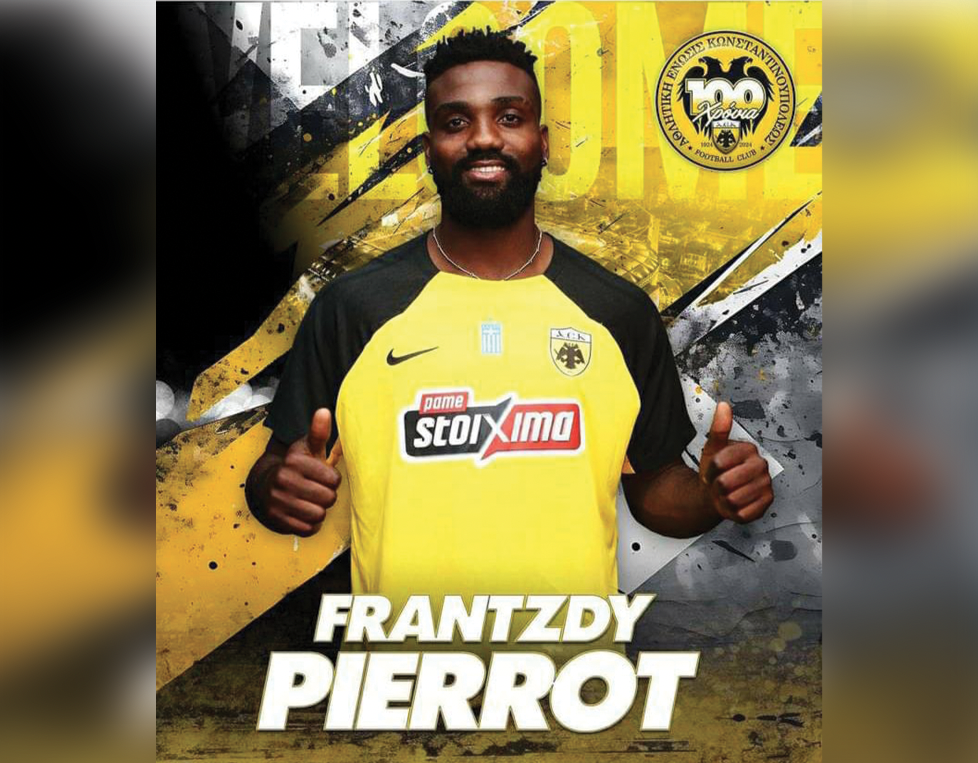 Frantzdy Pierrot officiellement nouveau joueur du club grec AEK Athènes
