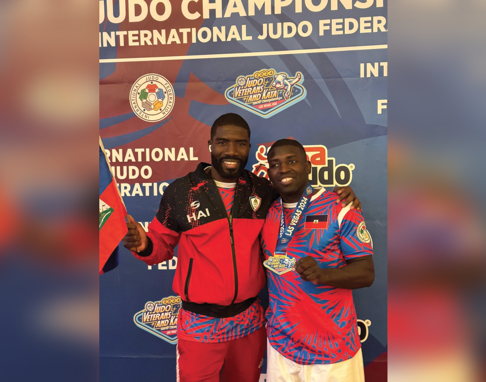 Le judoka Gérard Cadet, champion du monde en 66 kg