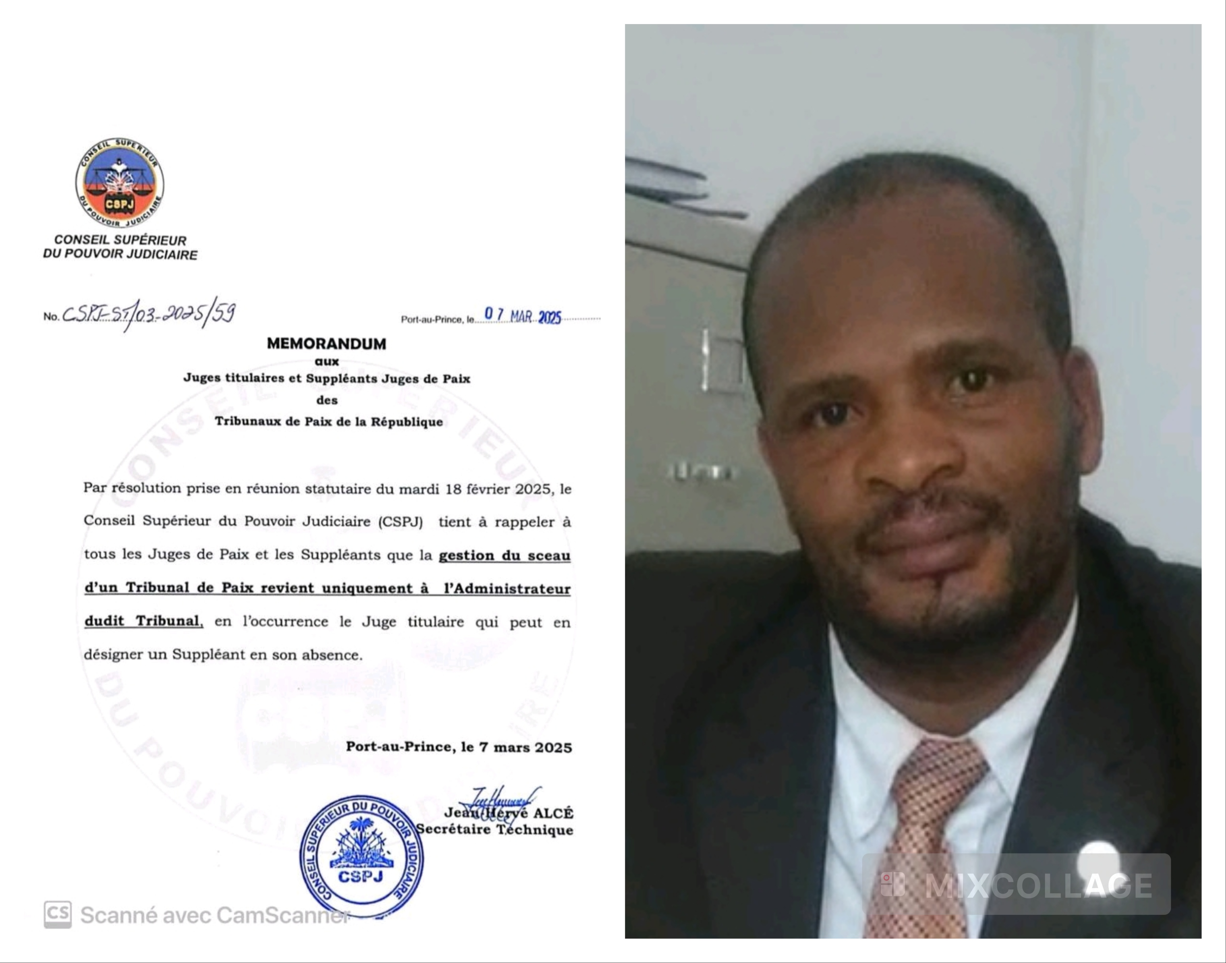 L'ANAGH rejette le mémorandum du CSPJ