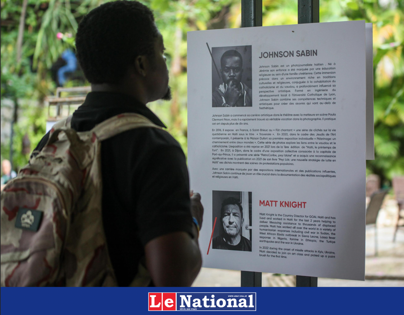 Sabin et Knight: De la photo au pinceau, le cri silencieux d'Haïti