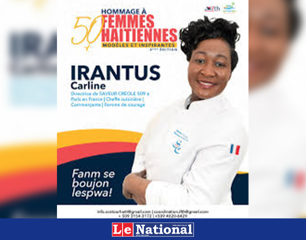 Carline Irantus et la cuisine haïtienne à Casablanca