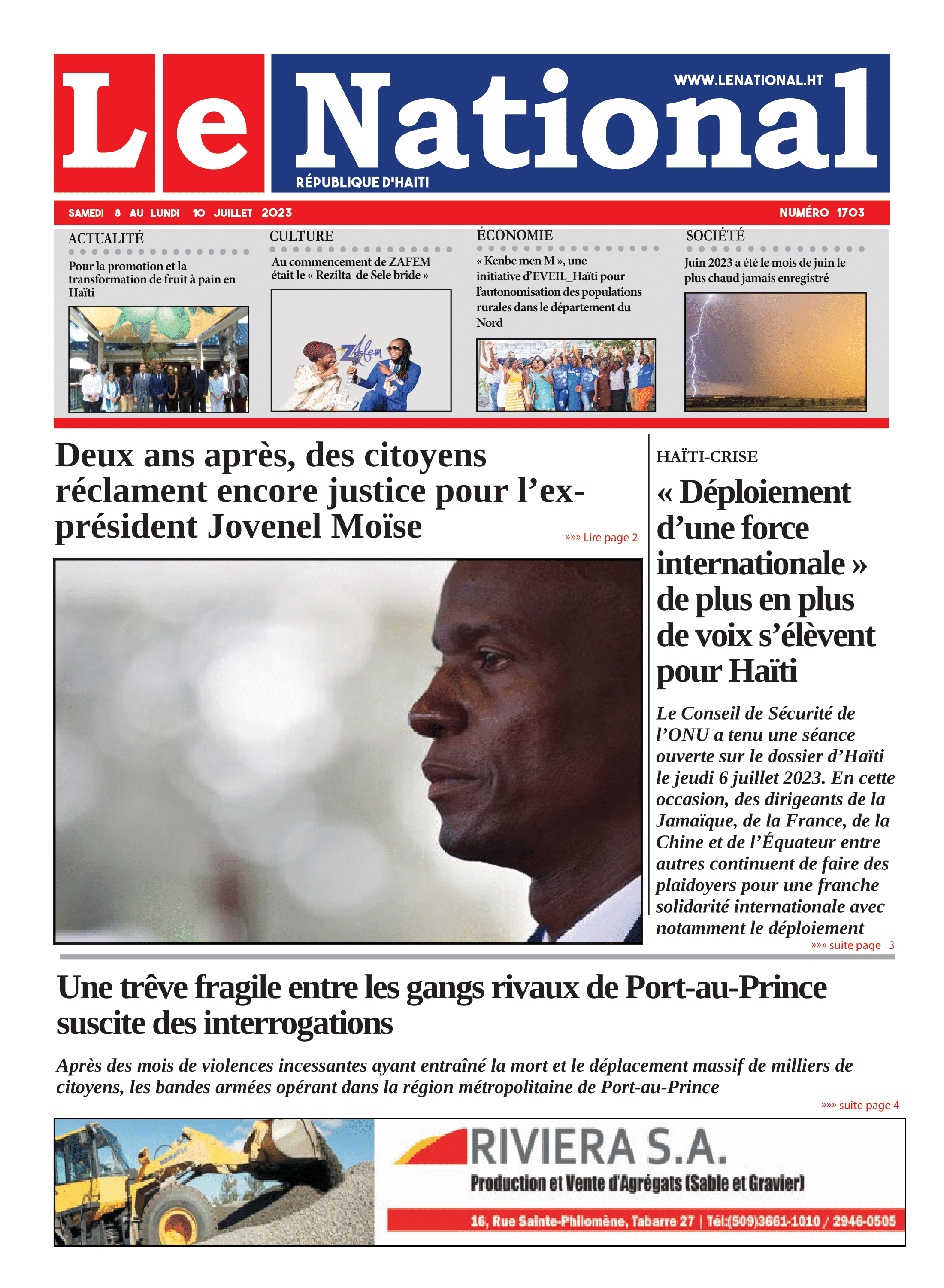 Jean Hérard Richard, par sa dimension artistique et littéraire, a su ...